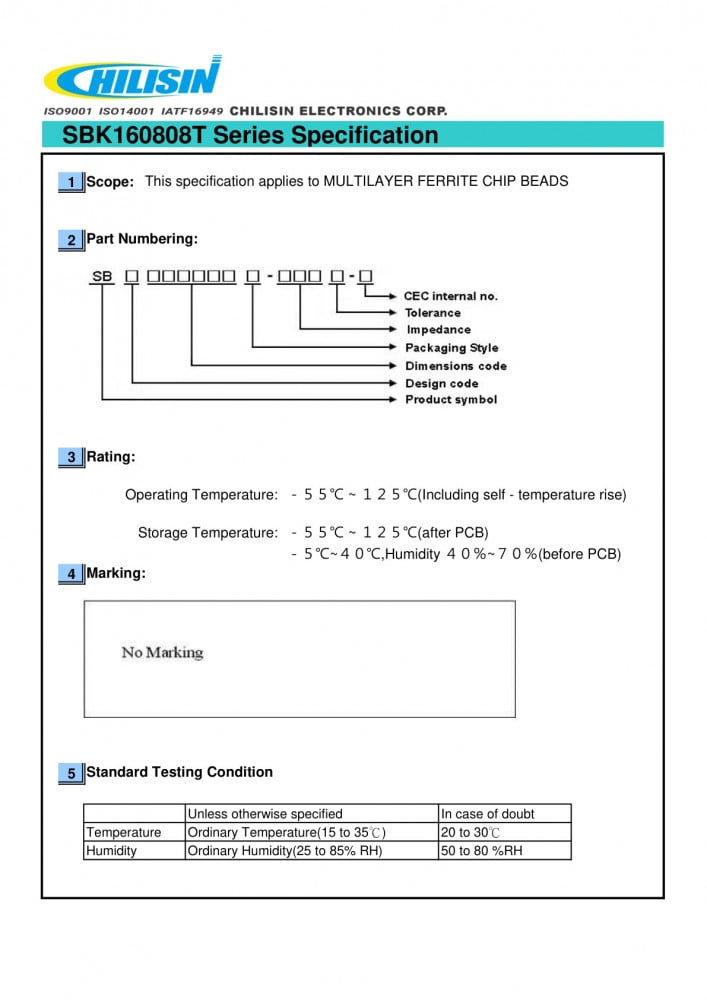SBK160808T series dimensions