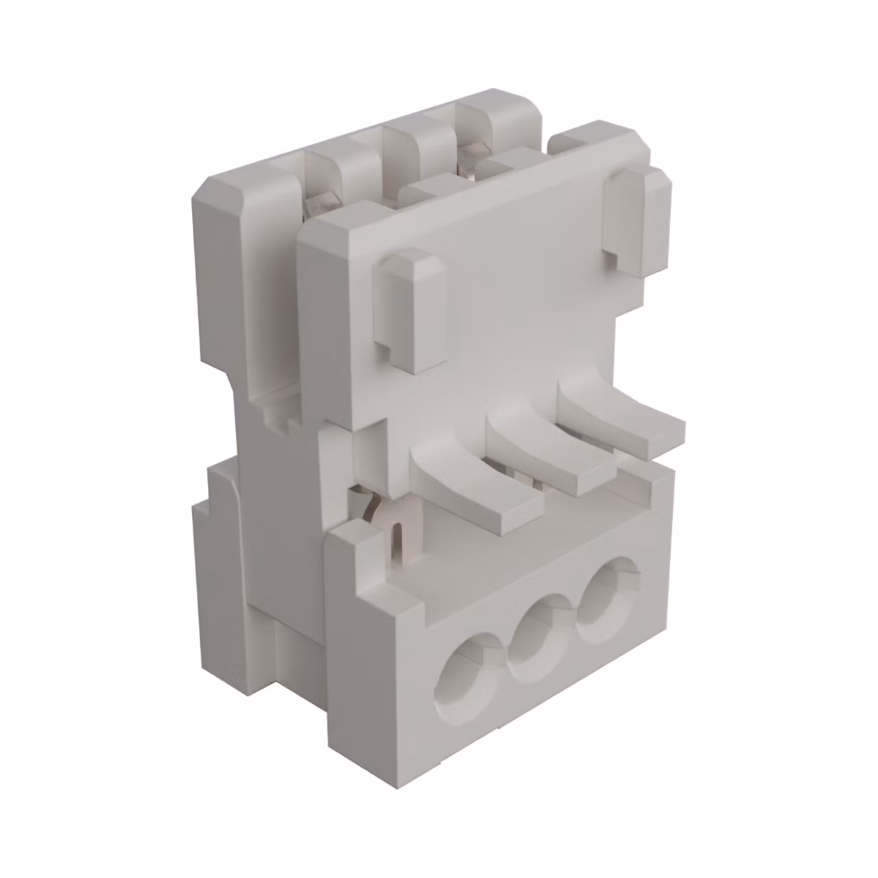 Appli-Mate RAST 2.5 Female Connector, 5.00mm Pitch, 2 Circuits, Position B and C Removed, Open Endwalls, with Blue Stripe for sale