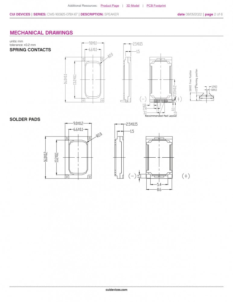 CMS-160925-078L100B-67 datasheet page 2