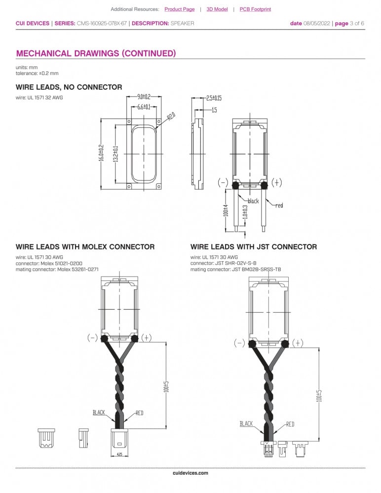 CMS-160925-078L100B-67 datasheet page 3