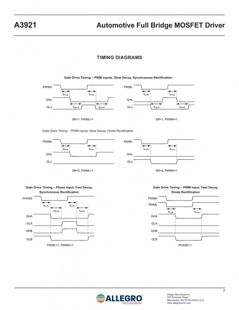 A3921 datasheet page 7