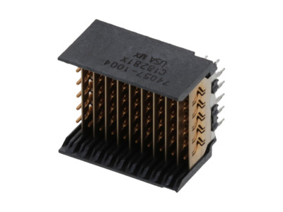 VHDM Single-Ended Board-to-Board Backplane Header, 2.00mm Pitch, Vertical, 6-Rows, Open Signal Module, 60 Circuits, 10 Columns, Pin Length 5.15mm, 0.76µm Gold Plating for sale
