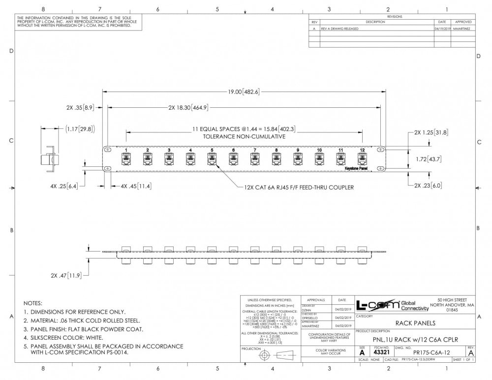 PR175-C6A-12 technical document preview