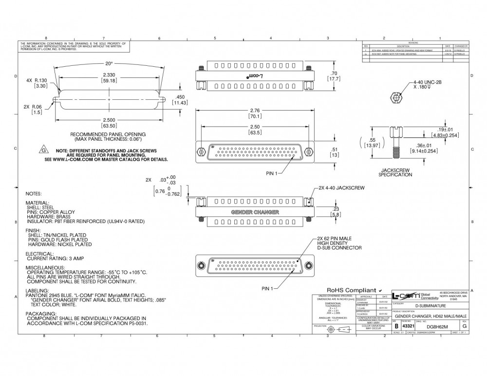 L-com DGBH62M technical document preview