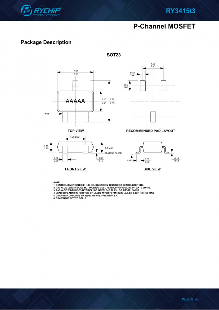 RY3415t3 datasheet page 8