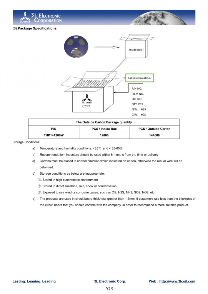 3L COILS THP series document page 6