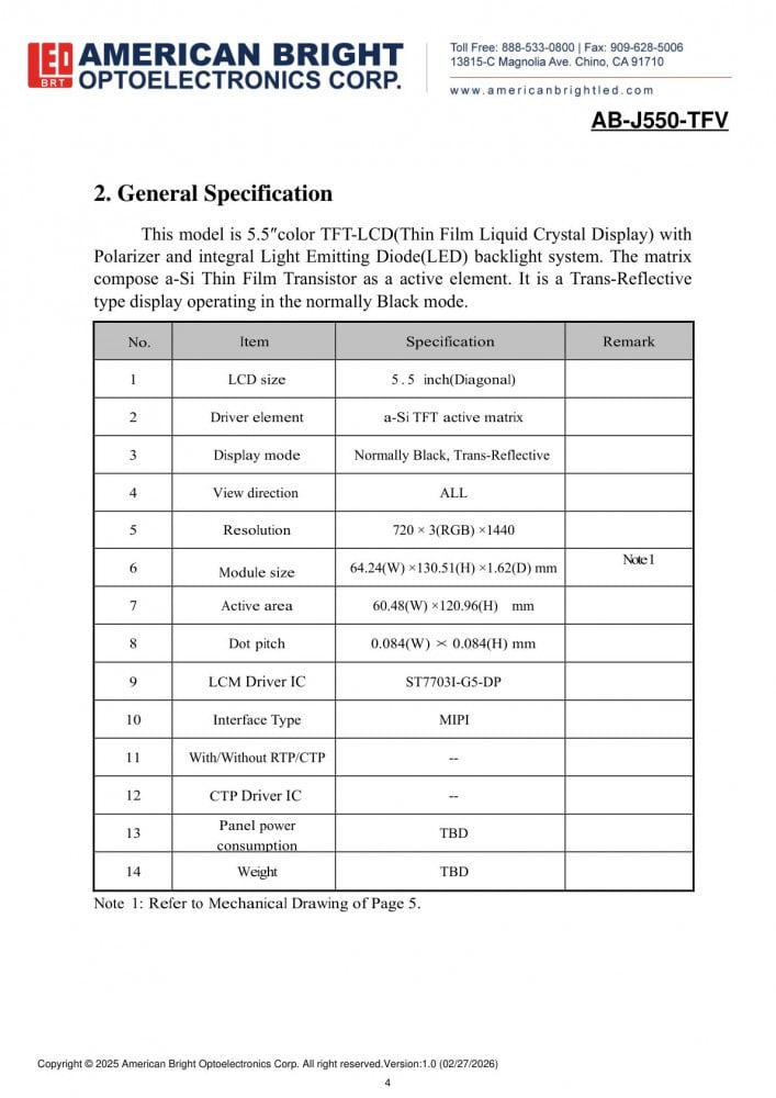 AB-J550-TFV document page 4