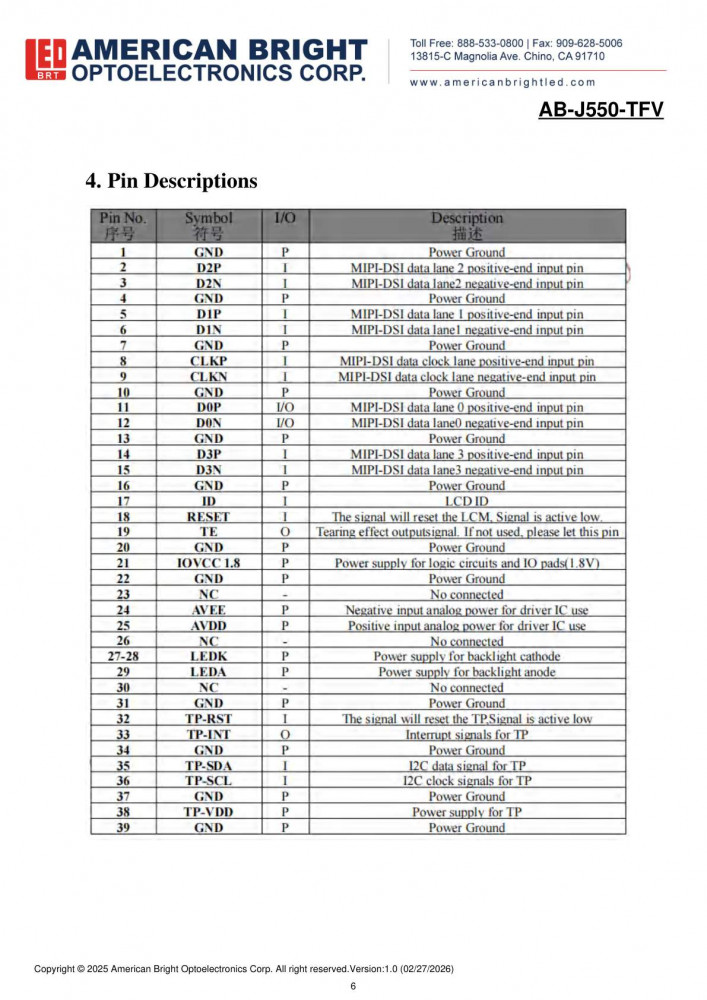 AB-J550-TFV document page 6