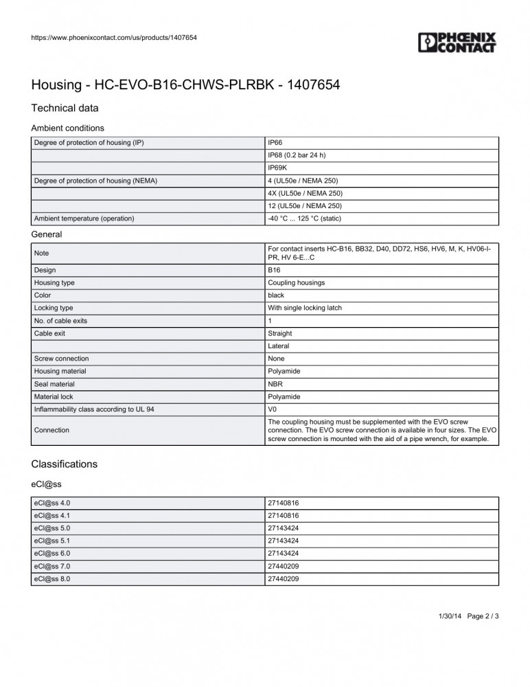 Phoenix Contact 1407654 product document page 2