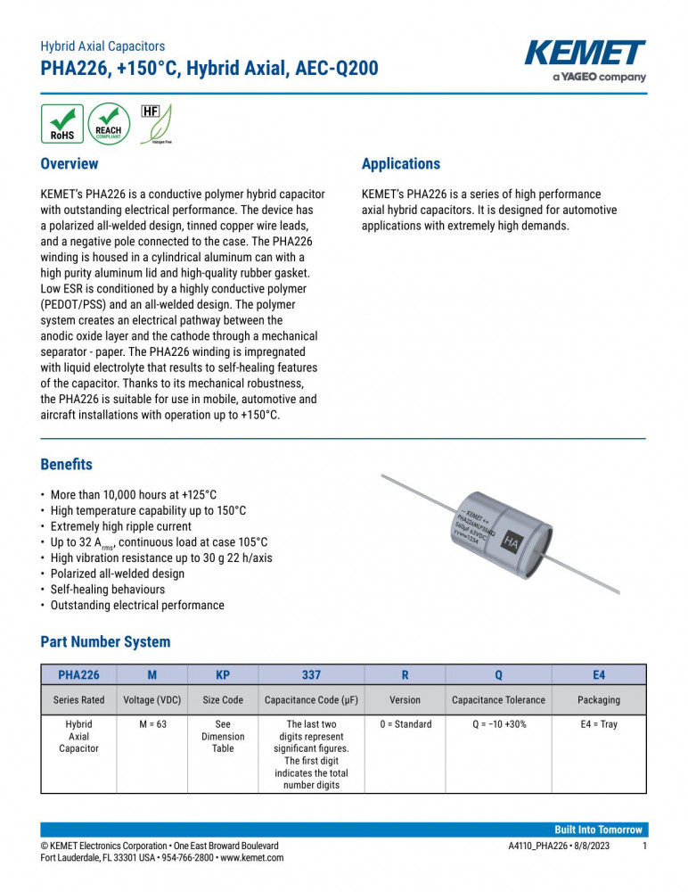 PHA226 datasheet page 1