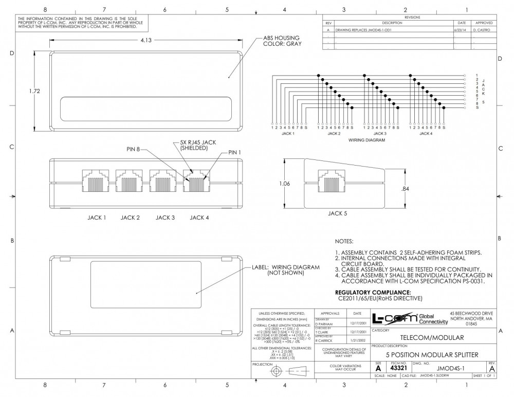 JMOD4S-1 technical drawing preview