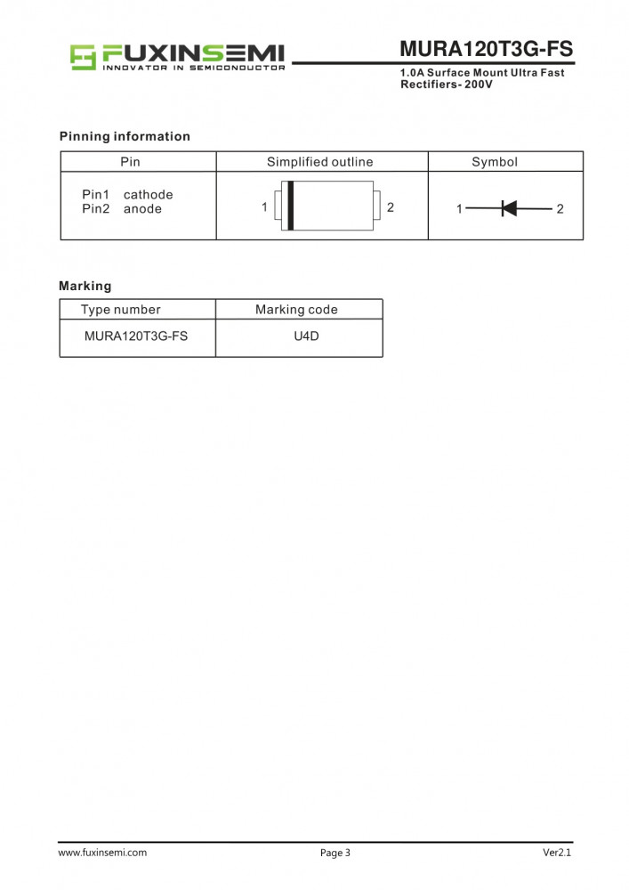 MURA120T3G-FS datasheet page 3