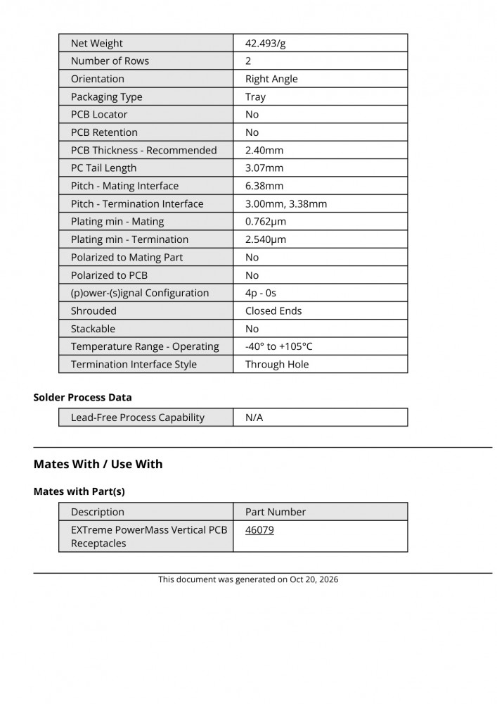 MOLEX 460812000 document image, page 3