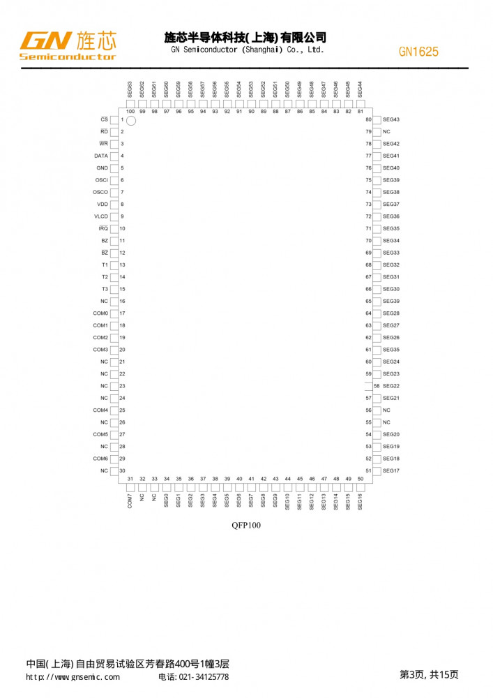 GN1625L100 datasheet page 3