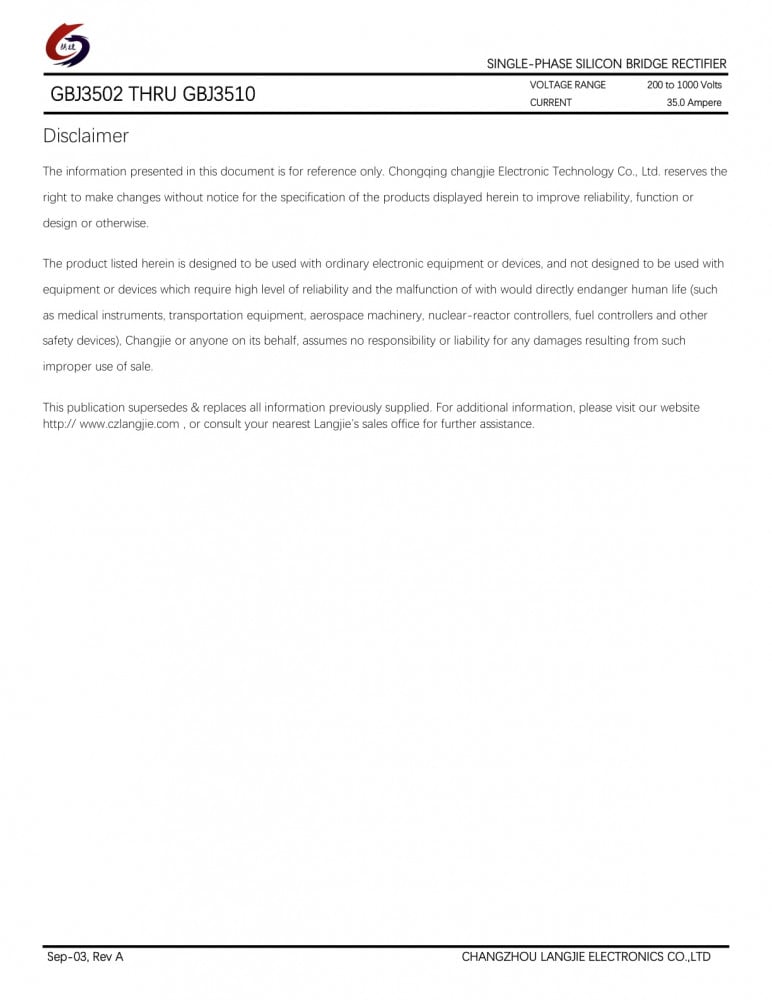 GBJ3510 datasheet page 5