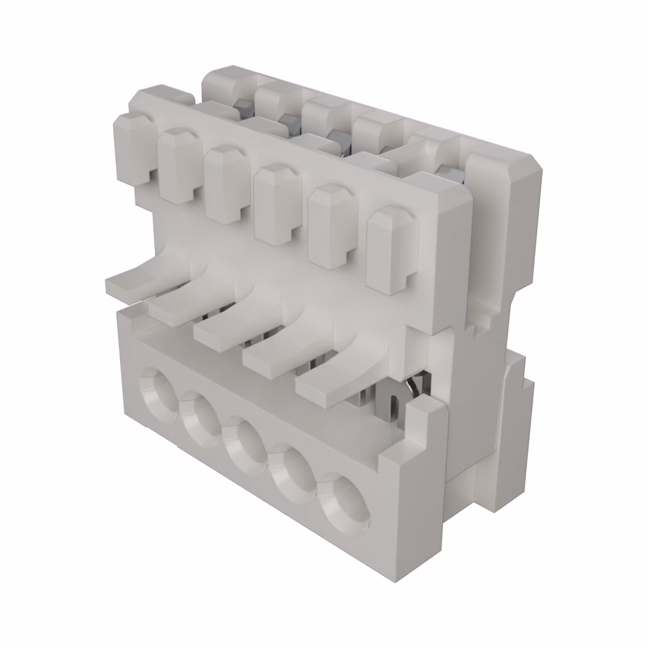 Appli-Mate RAST 2.5 IDT Housing, 2.50mm Pitch, Direct/Indirect, Female, 5 Circuits, All Position Keys, Polarizing Rib Between Circuits 4 and 5 for sale