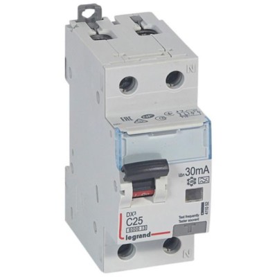 DX³ - RCBO 4p b16 6000A 30mA 4m a 230/400 - 4 poles - 6kA breaking capacity - Type a residual current protection