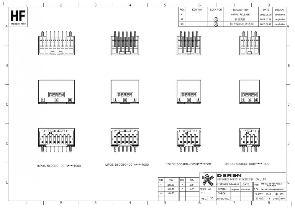 DEREN 560GBG-001H141PT000 drawing page 2
