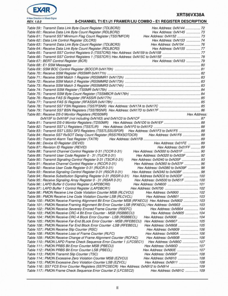 XRT86VX38A technical document page 5