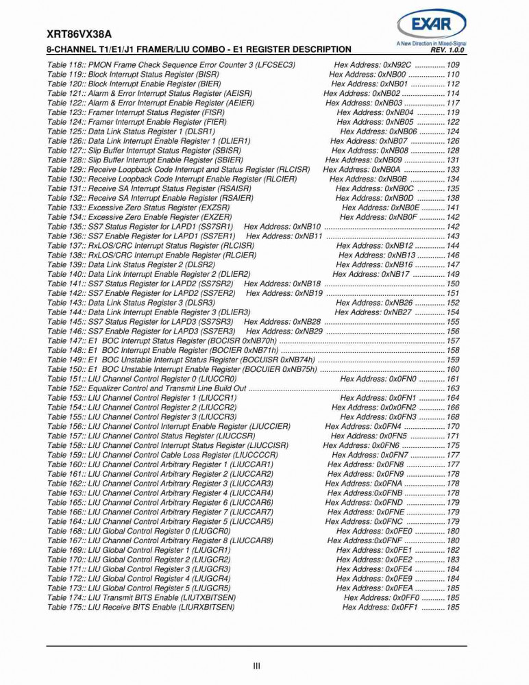 XRT86VX38A technical document page 6