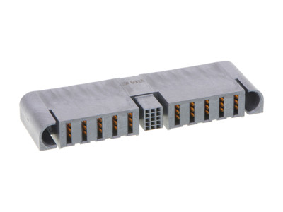 EXTreme Ten60Power Right-Angle Receptacle without Guides, 1 DC Power Circuit, Press Fit Tail