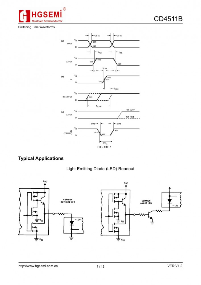 CD4511B datasheet page 7