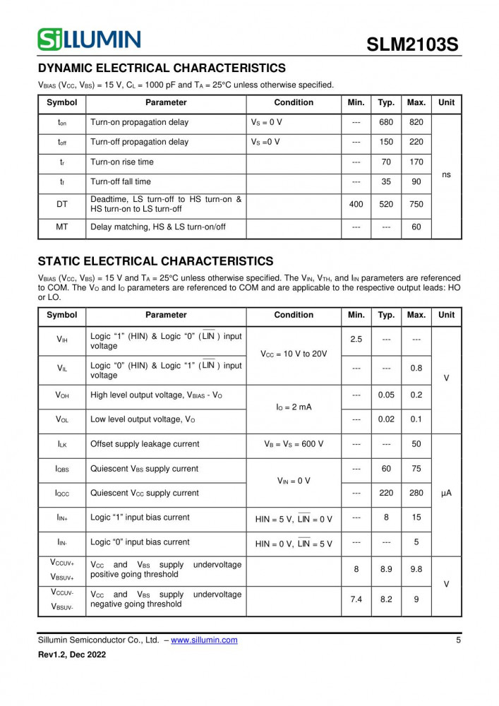 SLM2103S datasheet page 5