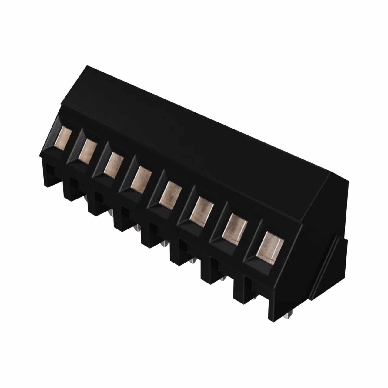 5.08mm Pitch Beau Eurostyle Low Profile, Fixed Block, 35° Wire Entry, Modular, 8 Circuits for sale