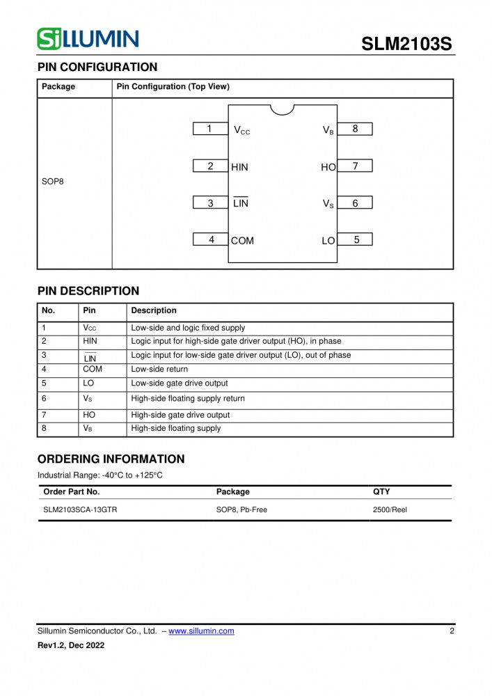 Supplied technical document page 2