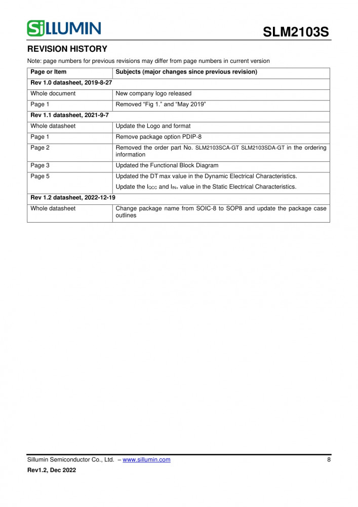 Supplied technical document page 8