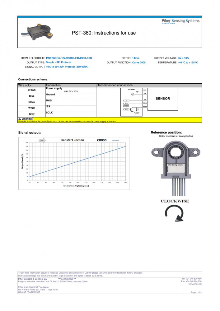 PST360G2-1S-C0000-ERA360-05K technical document page 1