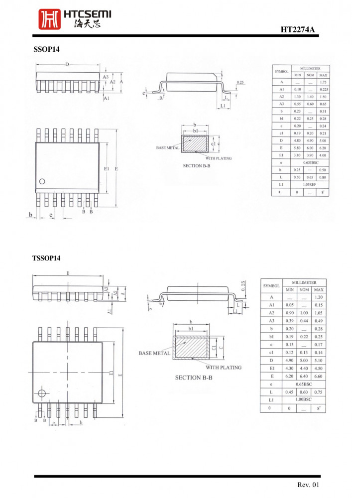 HT2274ARZ datasheet page 4