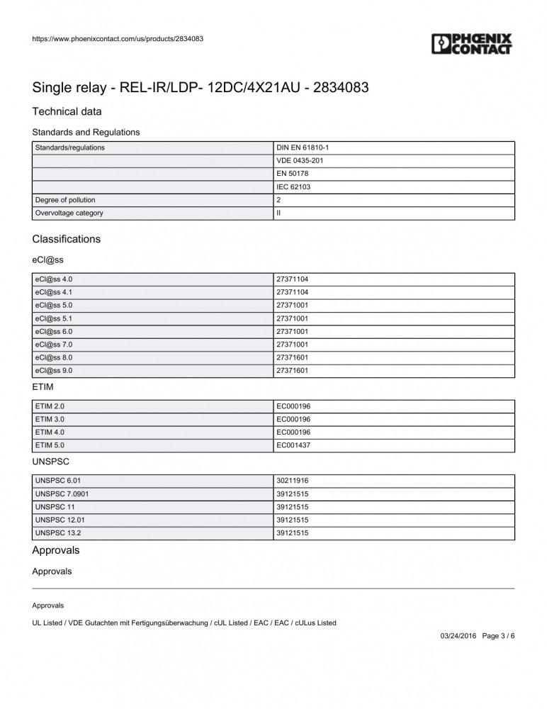 Phoenix Contact 2834083 technical document page 3