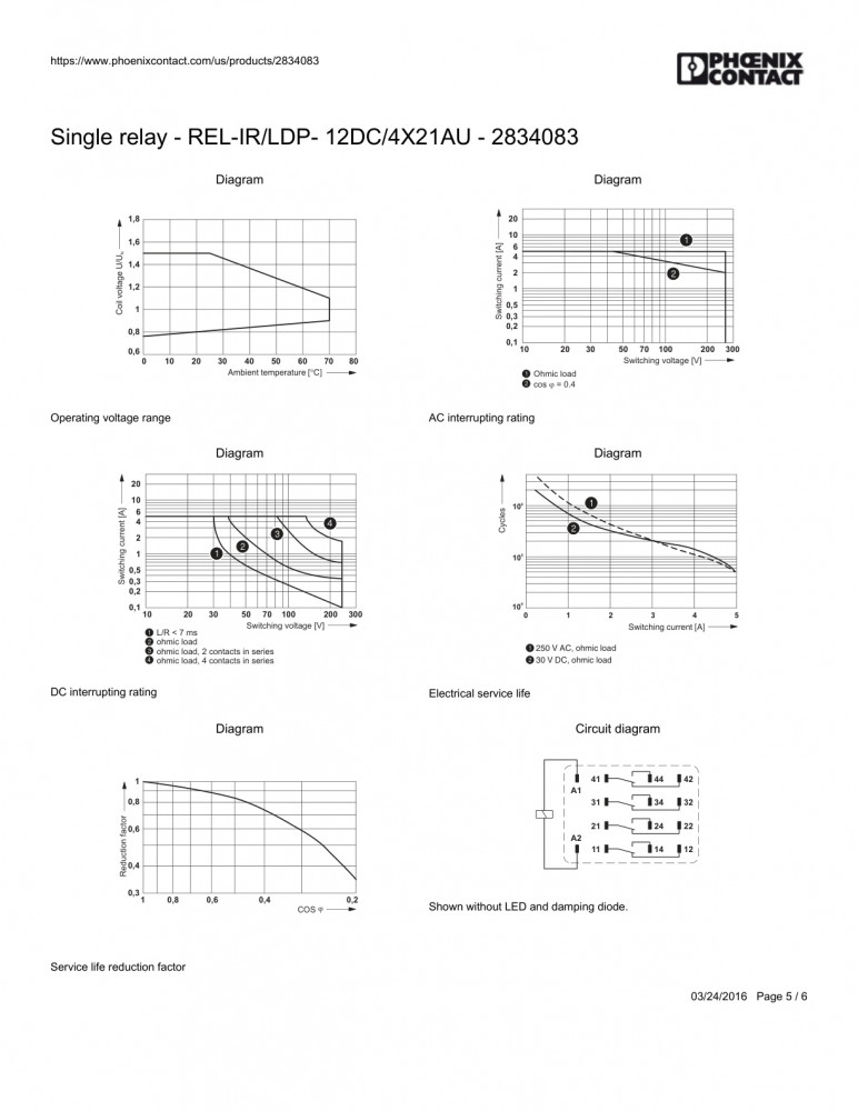 Phoenix Contact 2834083 technical document page 5
