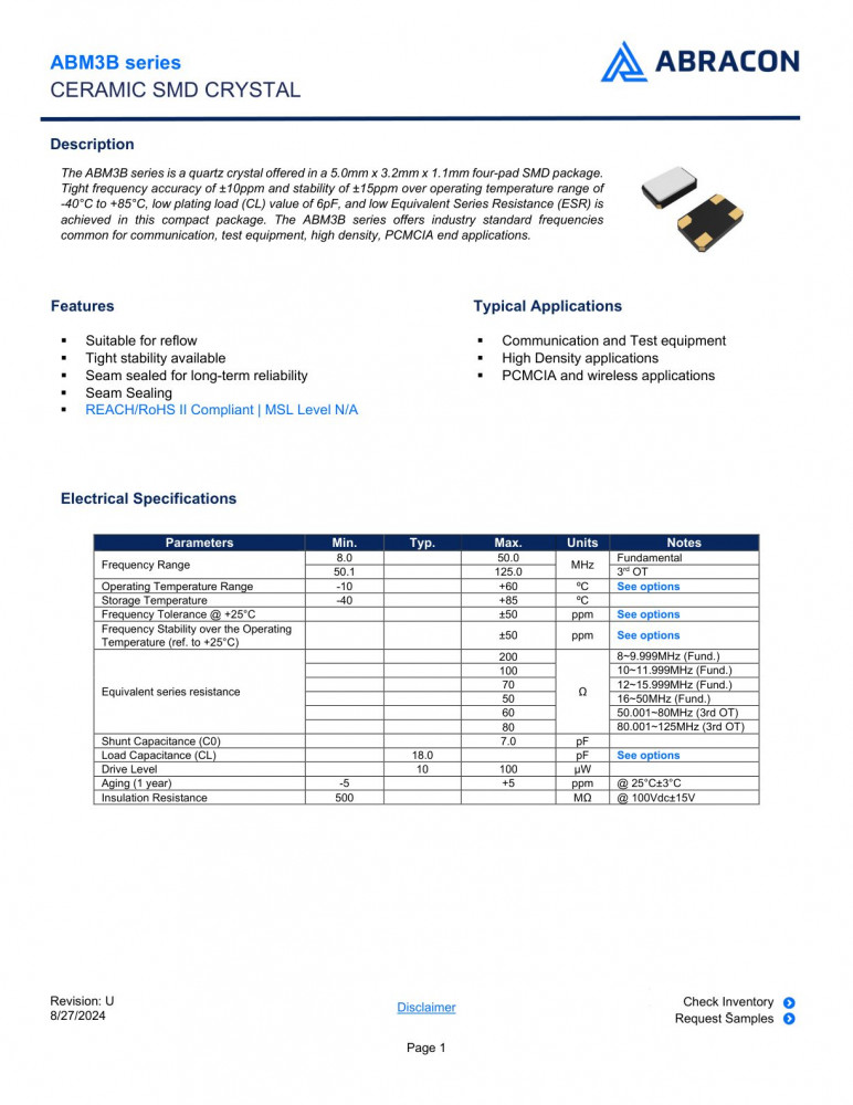 ABM3B technical document page 1