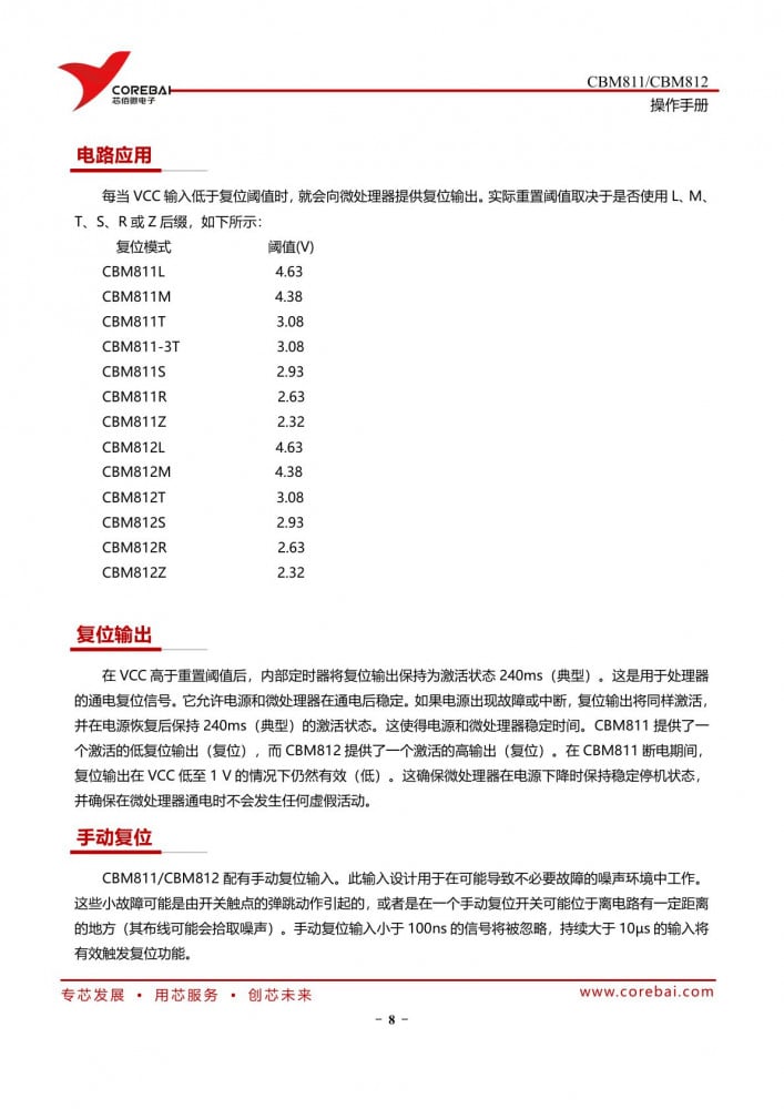 CBM812SST4 datasheet page 8