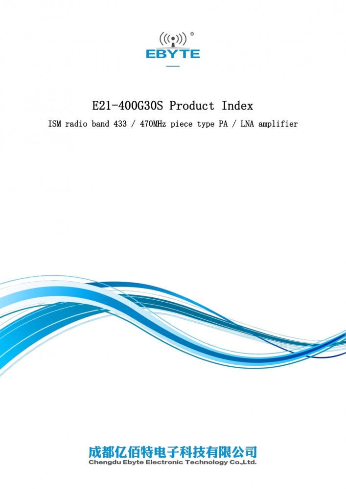 E21-400G30S datasheet page 1