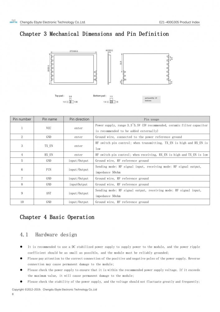 E21-400G30S datasheet page 9