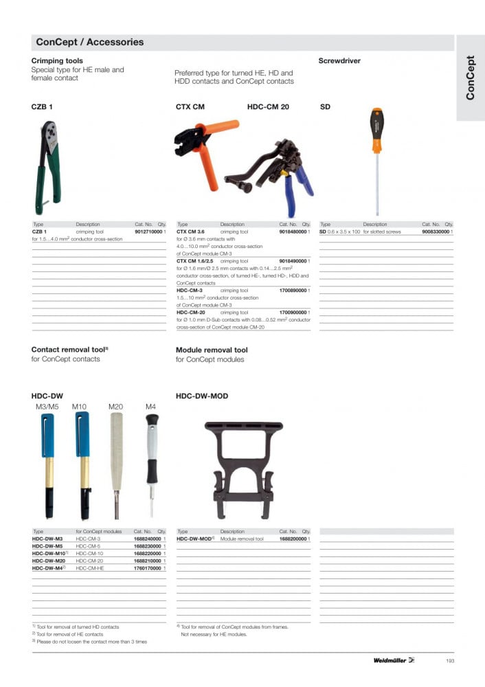 WEIDMULLER ConCept technical document page 10