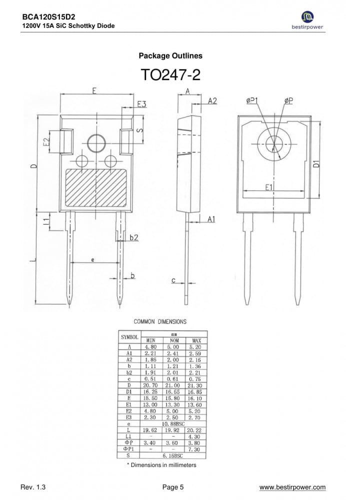 BCA120S15D2 datasheet page 5