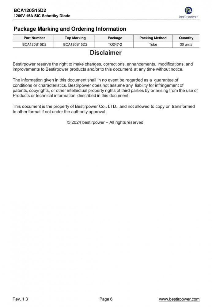 BCA120S15D2 datasheet page 6