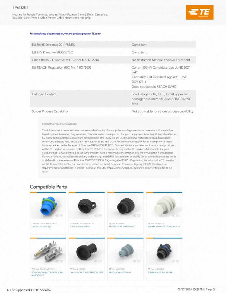 TE Connectivity 1-967325-1 technical document page 3