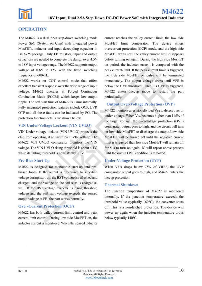 M4622DBHJ datasheet page 10