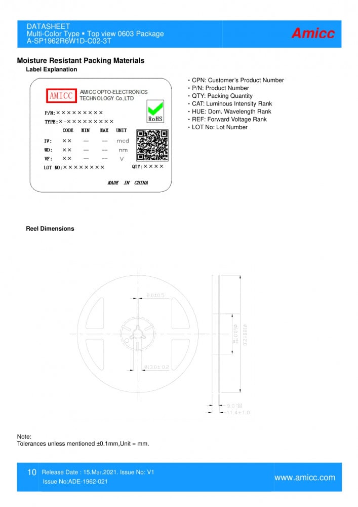 A-SP1962R6W1D-C02-3T datasheet page 10