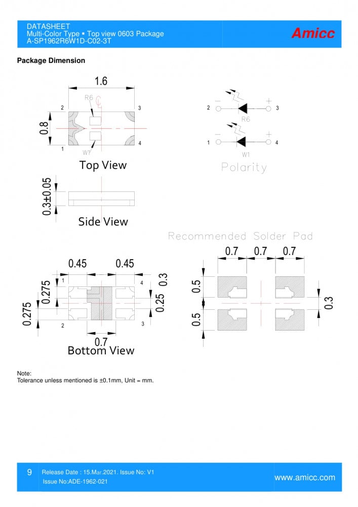 A-SP1962R6W1D-C02-3T datasheet page 9