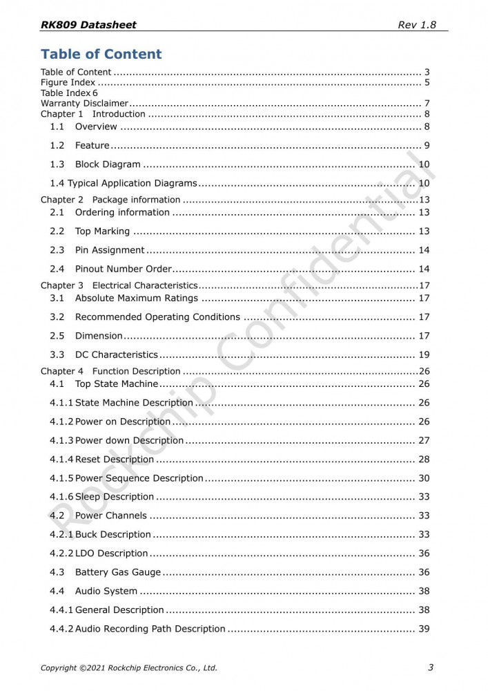 RK809 datasheet page 3