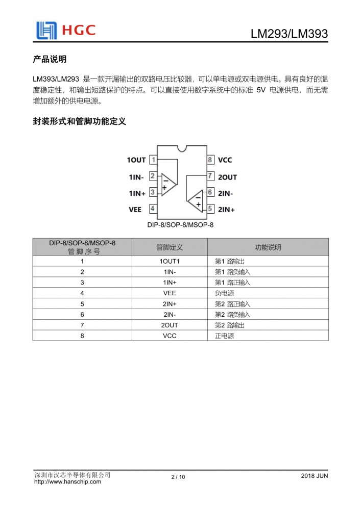 LM393DGKRG datasheet page 2