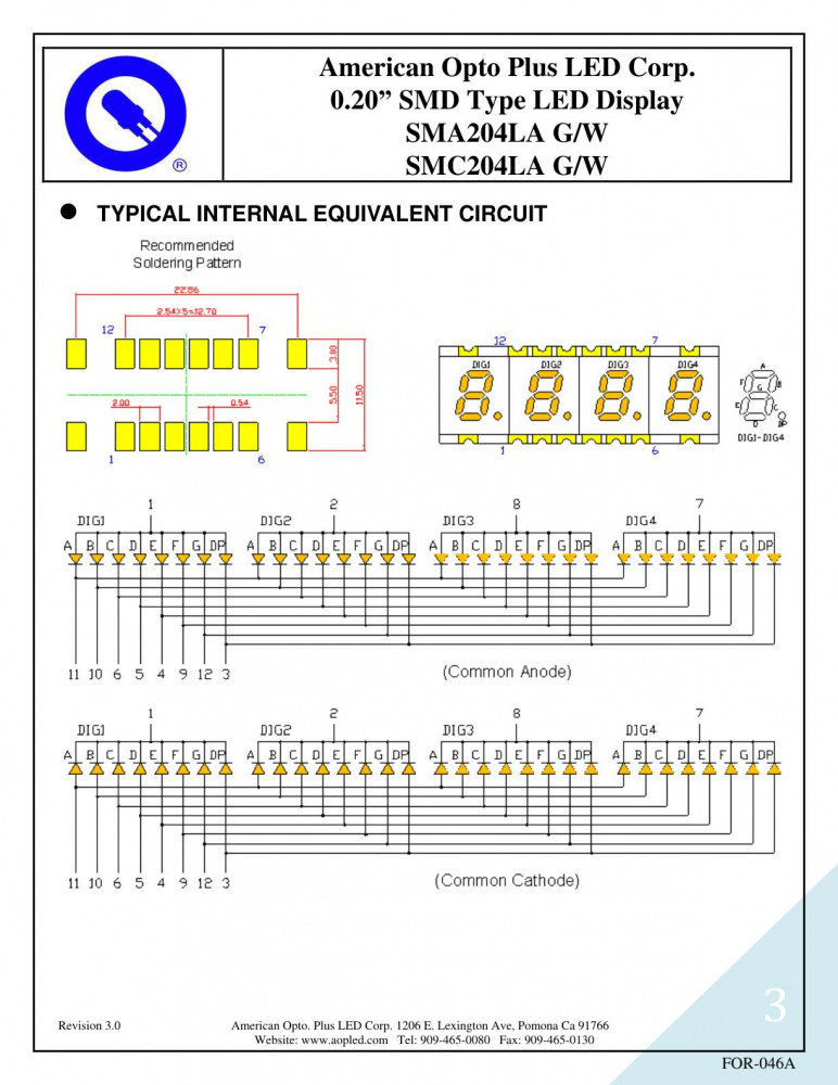 SMA204LA G/W datasheet page 3
