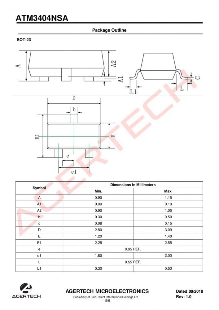 ATM3404NSA datasheet page 5