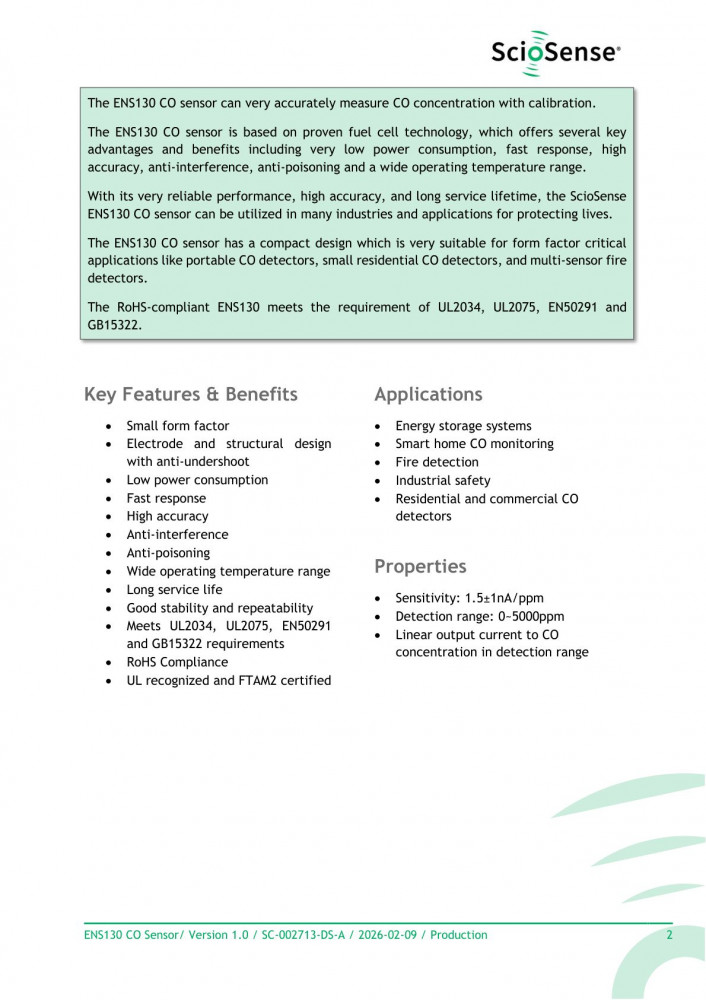 ENS130 technical document page 2